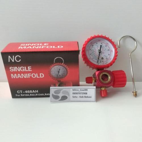 Jual NEW Testing Manifold Single Gauge Ac Sight Glass R32 R410 R134a ...