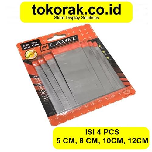Jual KAPE SET 4 PCS UKURAN CAMEL SCRAPER GYPSUM SKRAP DEMPUL GIPSUM ...