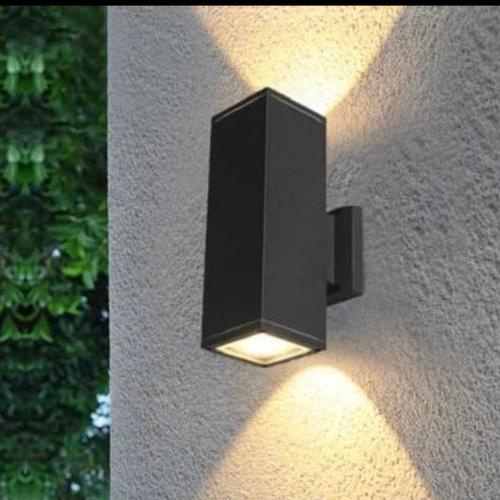 Jual lampu dinding kotak e27 Hitam / putih 1 / 2 arah outdoor - 1 Arah ...
