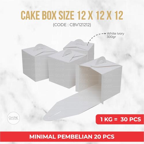 Jual Cake Box 12x12x12, Kemasan Kue, Kemasan Roti, Packaging Kue ...