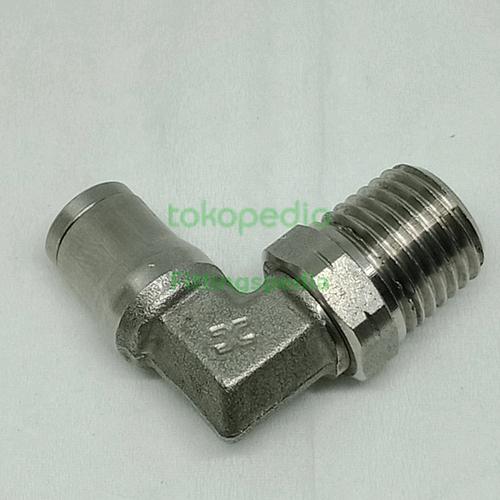 Jual Fitting Push In Pneumatic Elbow EPL OD 6 mm X 1/4" Stainless steel 304 - Jakarta Barat ...