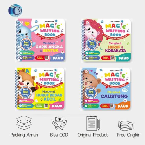 Jual Magic Writing Book Mengenal Bentuk Angka & Huruf, Calistung ...