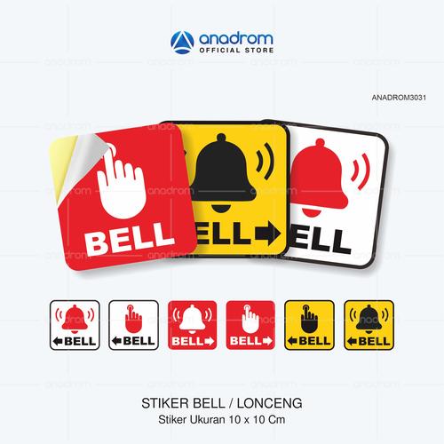 Jual Stiker Bell Pintu | Ring Bell Sign | Stiker 10x10 cm - A KUNING ...