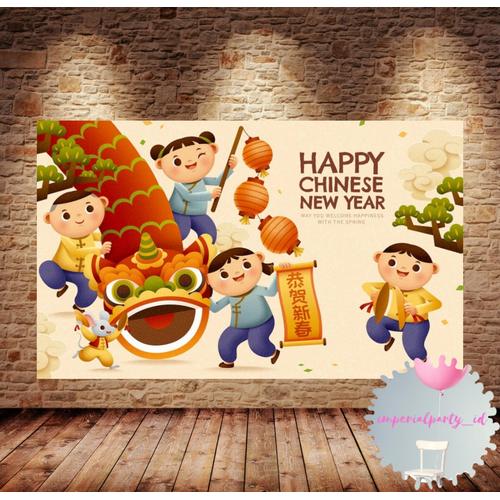 Jual Custom Backdrop Banner Spanduk Imlek Sincia Chinese New Year ...