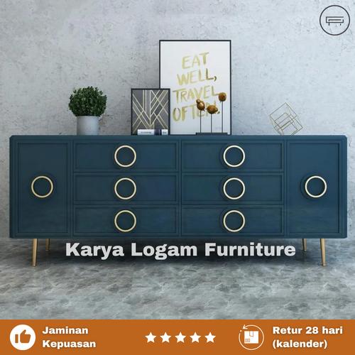 Jual Lemari Buffet Kabinet Modern Minimalis - Credenza Kayu Solid ...