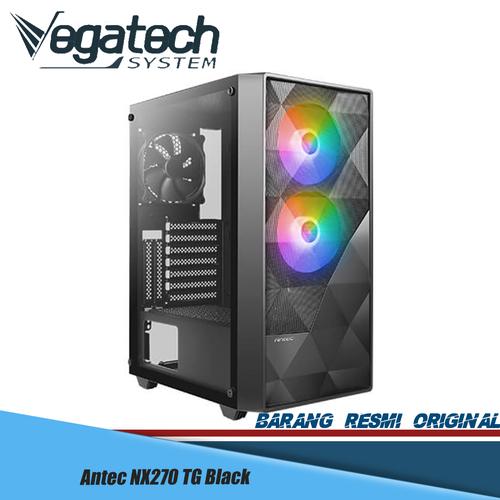 Jual Antec NX270 TG - ATX Gaming Case - Mesh & Geometric Diamond - Kab ...