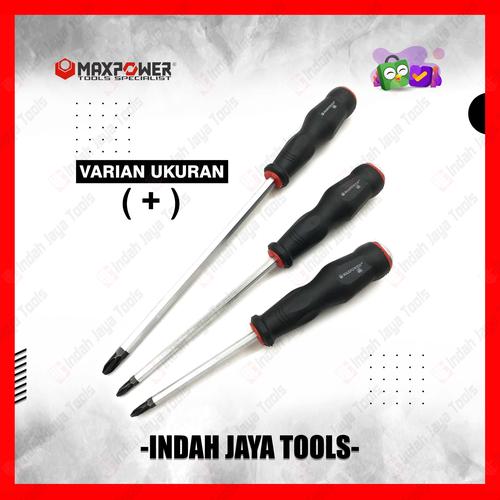 Jual MAXPOWER Obeng TEMBUS PLUS (+) Screwdriver Phillips 4 6 8 Inch ...