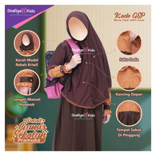 Jual Baju Seragam Sekolah Gamis SD Merah Putih & Pramuka By Shafiya ...