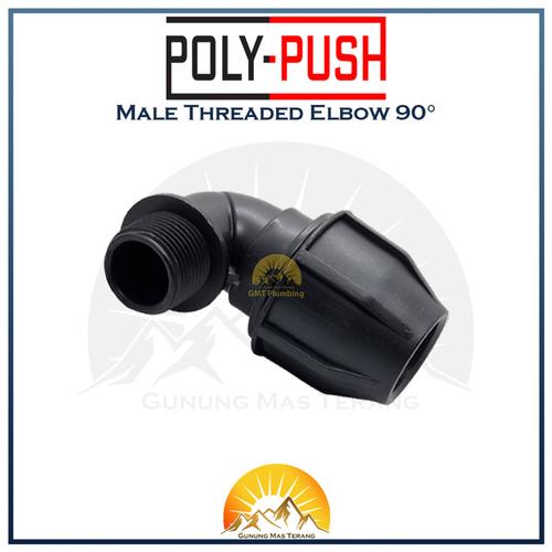 Jual Poly Push HDPE Fitting Knee Drat Luar 50 mm 11/2 " Male Threaded Elbow - Jakarta Barat ...