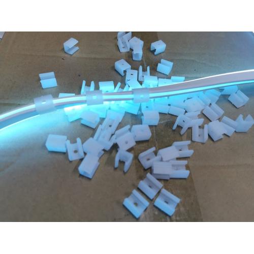 Jual Klem Lampu Neon Flex LED 12 Volt 220 V Bracket Selang Susu 220volt ...