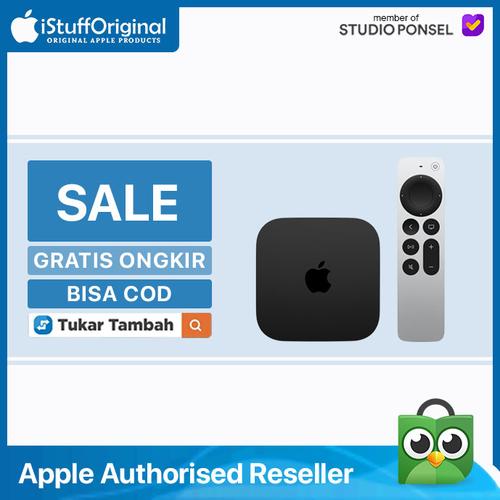 Promo Apple TV 4K 2022 3rd Gen 128GB Wi-Fi / 64GB Wi-Fi Gen 7th Ethernet - A12 Bionic 2021, 32GB ...