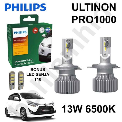 Promo Lampu LED AGYA AYLA, New Agya Ayla Philips Ultinon Pro1000 Bohlam LED - Headlamp Utama ...