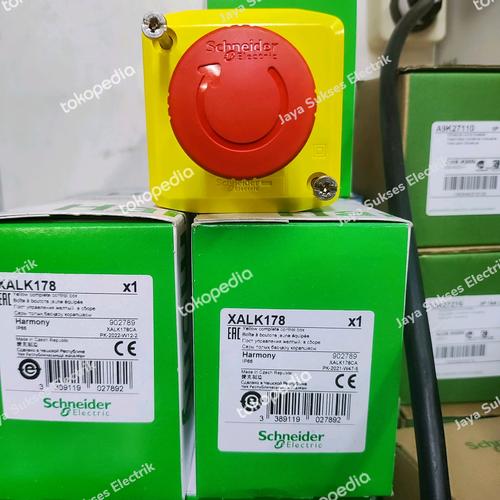 Jual Emergency Stop 1NC XALK178 Panel Kendali Terpasang Schneider ...