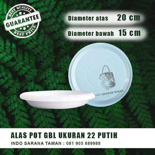 Jual ALAS POT GBL 22 PUTIH Tatakan Pot Tanaman Untuk Pot Ukuran 22 ...
