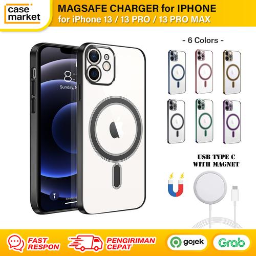 Jual iPhone 13 Pro Max Soft Case Magsafe List Metallic Chrome Casing ...