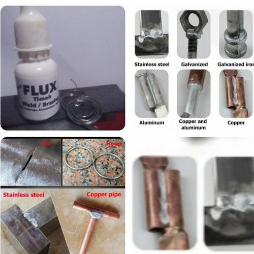 Jual FLUX weld brazzing Timah buat besi alum tembaga galvanis dll - Kab ...