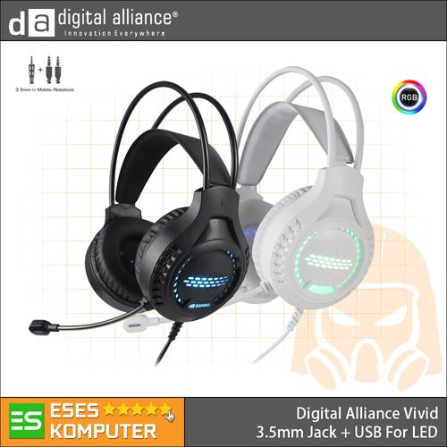Jual Headset DA Digital Alliance Vivid RGB LED | 3.5mm Jack Headset ...