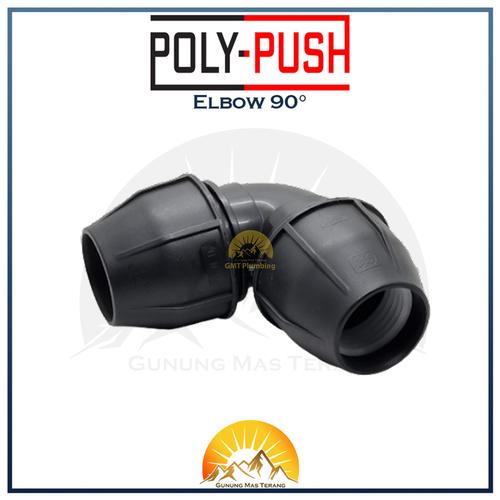 Jual Poly Push HDPE Fitting 50 mm 1 1/2 " Elbow Knee Compression ...
