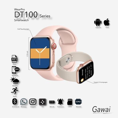Jual Smartwatch DT100 Pro Plus Smartwatch - GawaiPedia - Hitam ...