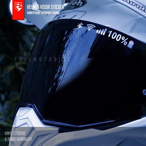 Jual Sticker Variasi Visor Helm Motor Smartphone Interface Signal ...