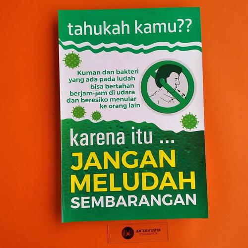 Jual Poster Jangan Meludah Sembarangan - Kab. Sleman - Lentera Poster ...