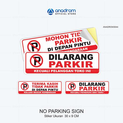 Jual Stiker Dilarang Parkir 30x9CM | No Parking Sign | Anadrom 3045 ...
