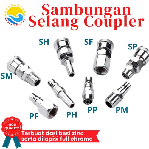 Promo Quick Coupler Plug Sambungan Selang Kompresor Angin SATUAN - PH ...