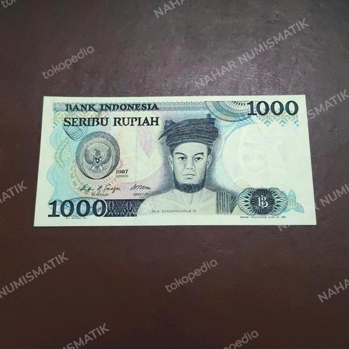Jual Uang 1000 Rupiah Sisingamangaraja 1987, Uang Kuno 1000 Rupiah ...