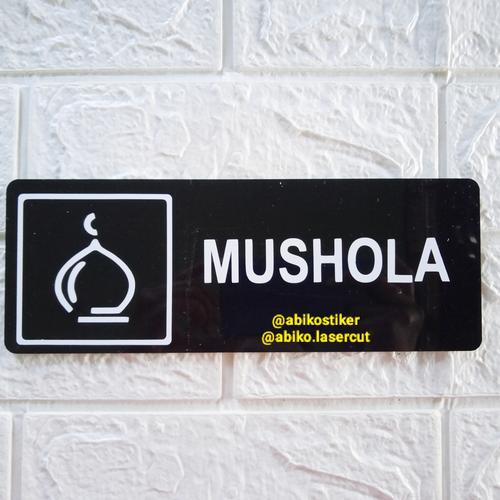 Jual Sign board acrylic - papan tanda akrilik mushola - Kota Surabaya ...