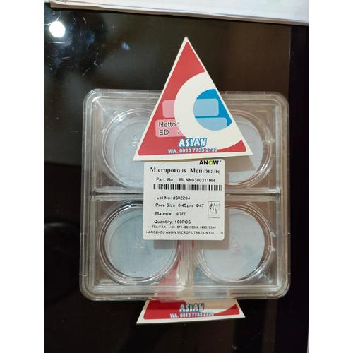 Jual Kertas Saring PTFE 0,45 mikron - Membrane Filter - Membran 0.45 ...