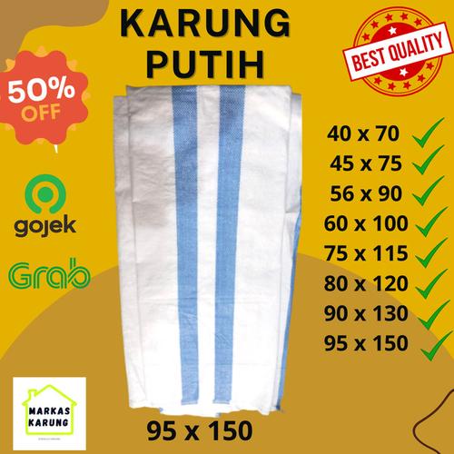Jual (ECER) Karung Plastik Putih 95cm X 150cm TERMURAH JAKARTA Karung ... Jual (ECER) Karung Plastik Putih 95cm X 150cm TERMURAH JAKARTA Karung ...