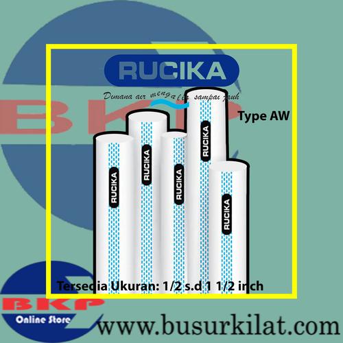 Jual Pipa Pvc Putih Rucika Uk. 1/2 s.d 12 inch Type AW - 1/2 - Kota ...