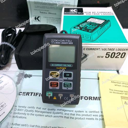 Jual KEW 5020 KEW AC CURRENT / VOLTAGE LOGGER KYORITSU ORIGINAL ...