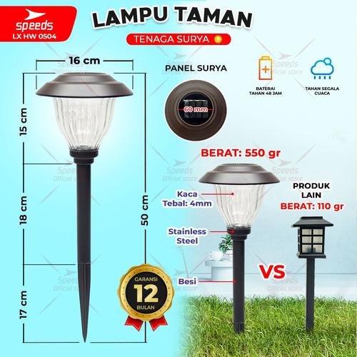 Promo SPEEDS Lampu Hias Taman Tenaga Surya Anti Air & Panas Lamp 202 ...
