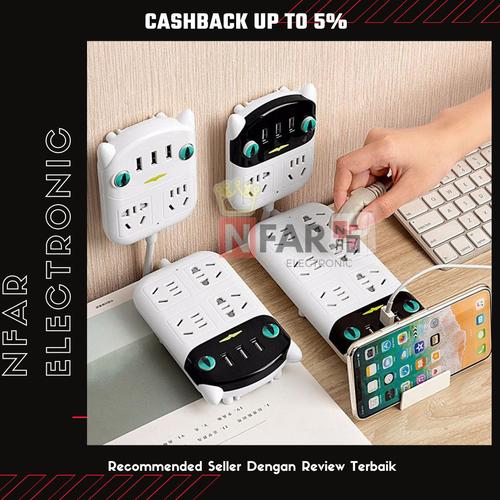 Jual Stop Kontak USB Fast Charging Colokan Listrik Kaki 3 Import USB ...