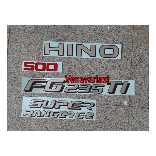 Jual Paket Sticker Mobil Hino Super 500 Ranger FG235TI Grey Full Set ...