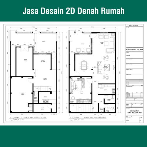 Jual Design Denah Rumah I Desain Denah Rumah Lengkap Dengan Plan ...