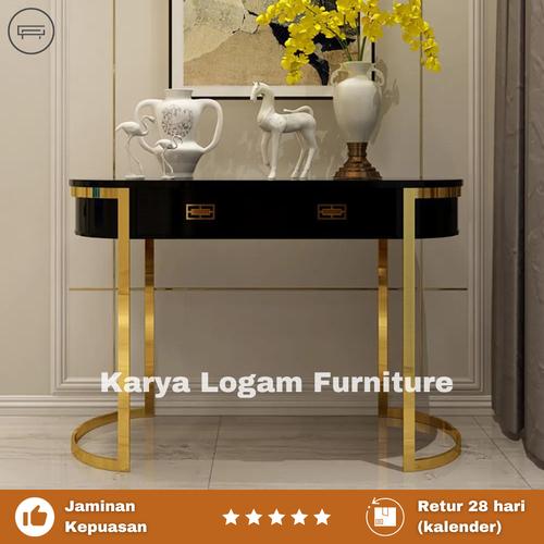 Jual Console Table Modern Minimalis - Meja Konsol Stainless Gold - Kab ...