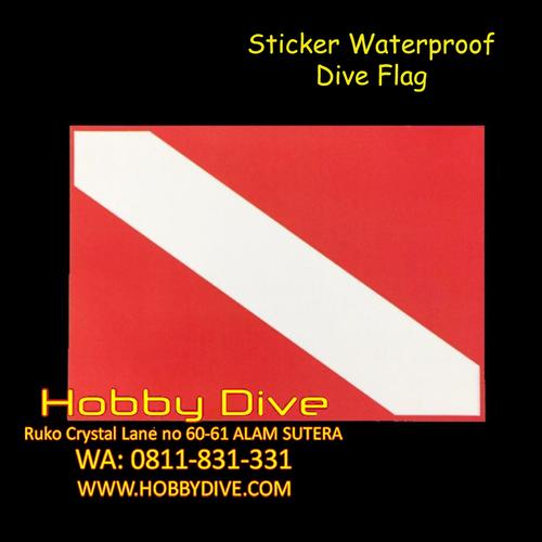 Jual Dive Flag Sticker Waterproof Scuba Diving HD-515 - 15Cm X 10,5Cm ...