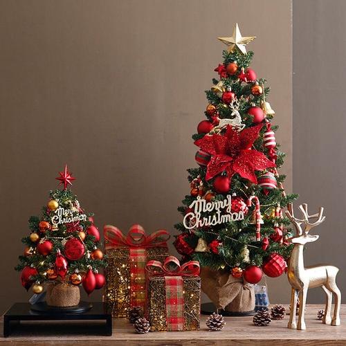 Jual Pohon Natal set hiasan mini special christmas gift DIY custom tree ...