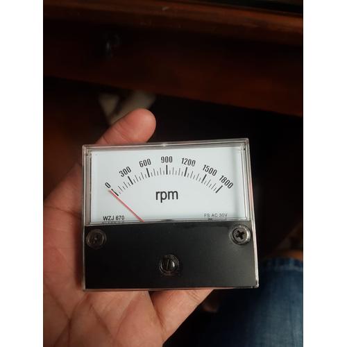 Jual RPM Meter 1800 30V - Panel Meter RPM 1800 30 volt - RPM Analog ...
