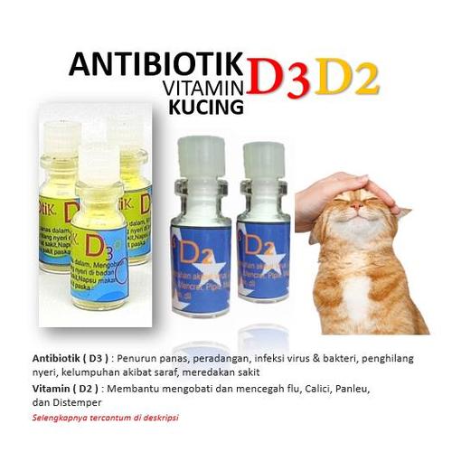 Jual Antibiotik vitamin D3 D2 kucing flu anti virus saraf demam sariawan - D3 - Jakarta Selatan ...