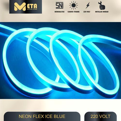Jual Lampu Neon Flex 220v Lampu Led Neon Flex 220 Volt Led Strip ICE BLUE - CAHAYA WHITE - Kab ...