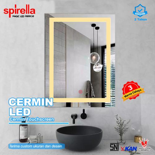 Jual Spirella Cermin Led Mirror 60X80cm - Cermin Dinding Touchscreen ...