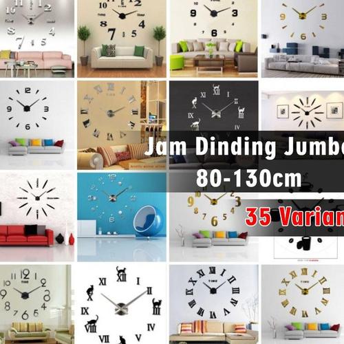 Jual Jam Dinding Besar DIY Unik Raksasa Jumbo Murah Aesthetic Giant ...