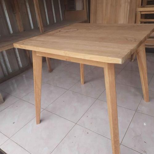 Jual Meja cafe minimalis , meja makan restoran kotak persegi kayu jati ...