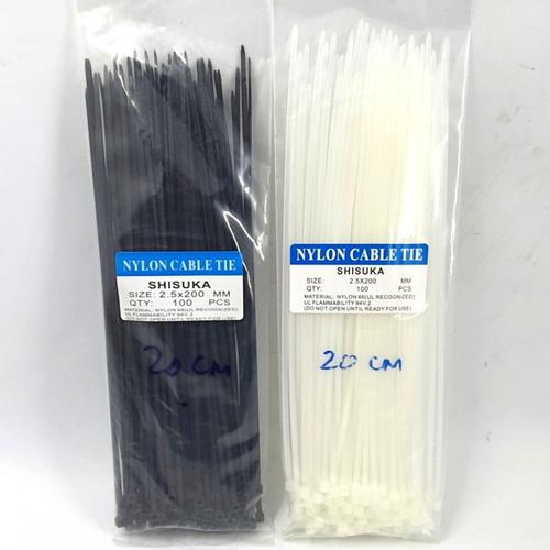 Jual Kabel ties 20cm kabeltis cable tie nylon kabelties 2.5x200 mm ...