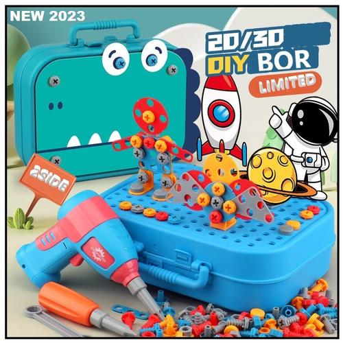 Jual DIY 3D MAINAN PUZZLE RAKIT SUSUN BAG KOPER AUTO MESIN BOR OBENG ...