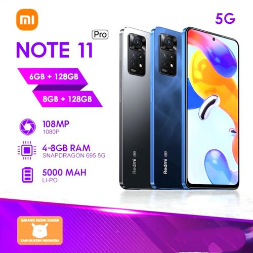 Jual XIAOMI REDMI NOTE 11 PRO 5G 8/128GB [NOTE 11 PRO 5G&4G 8/128GB ...