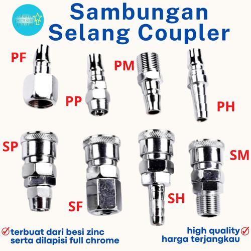Promo Sambungan Selang Angin / Quick Coupler Coupling SF PF SH PH SM PM ...